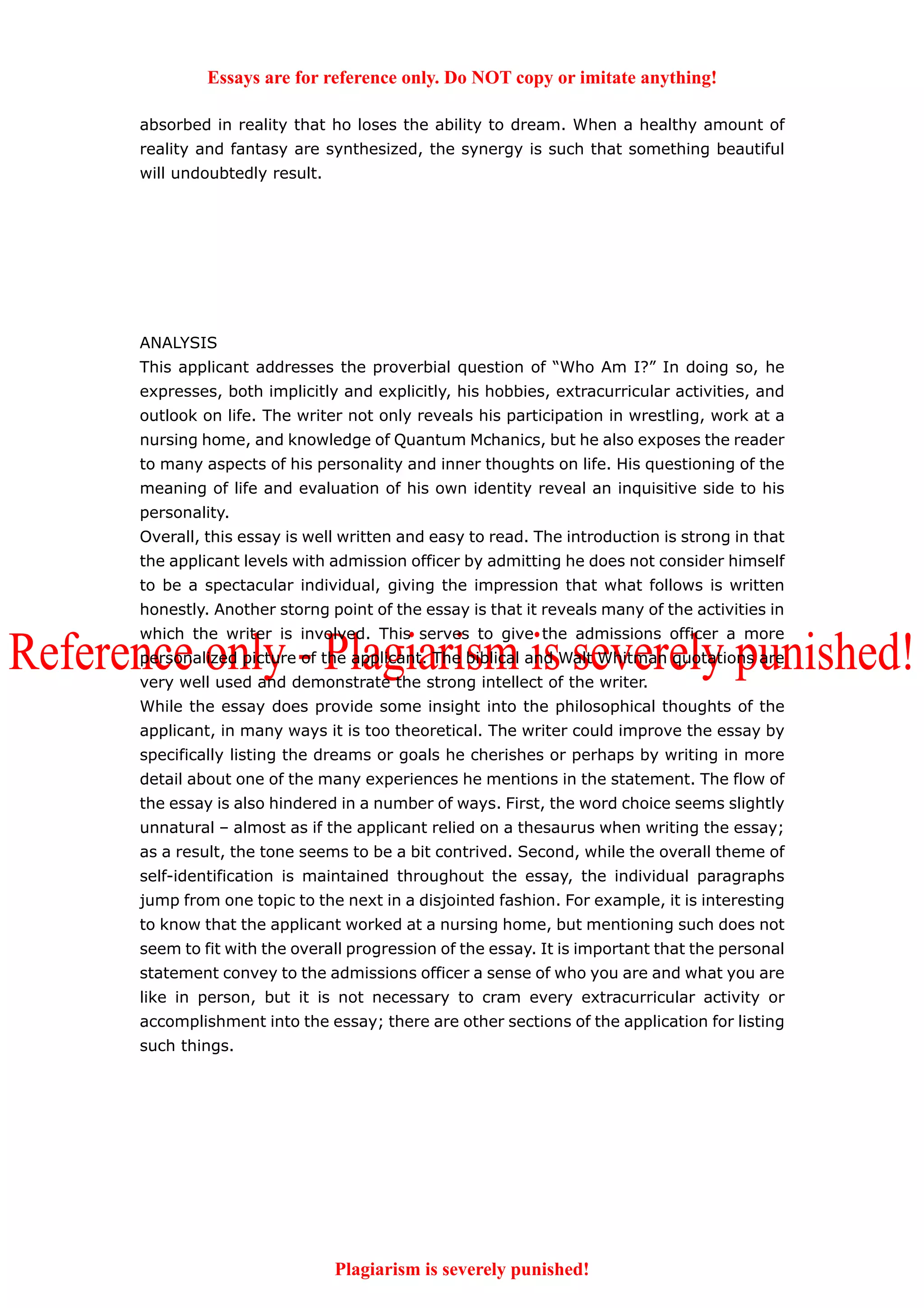 50 successful harvard application essays | PDF