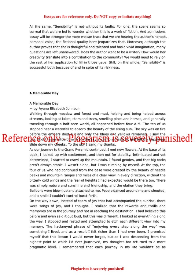 50 successful harvard application essays | PDF