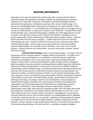Industrial biotechnology in Nepal | DOCX