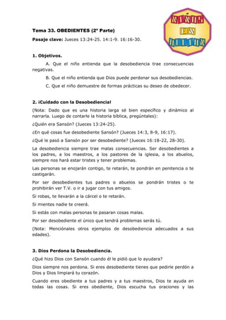 50 temas para niños bosquejos para escula dominical edgardo tosoni | PDF