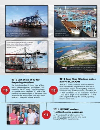 JAXPORT's 50th Anniversary publication | PDF | Cruises | Travel Type