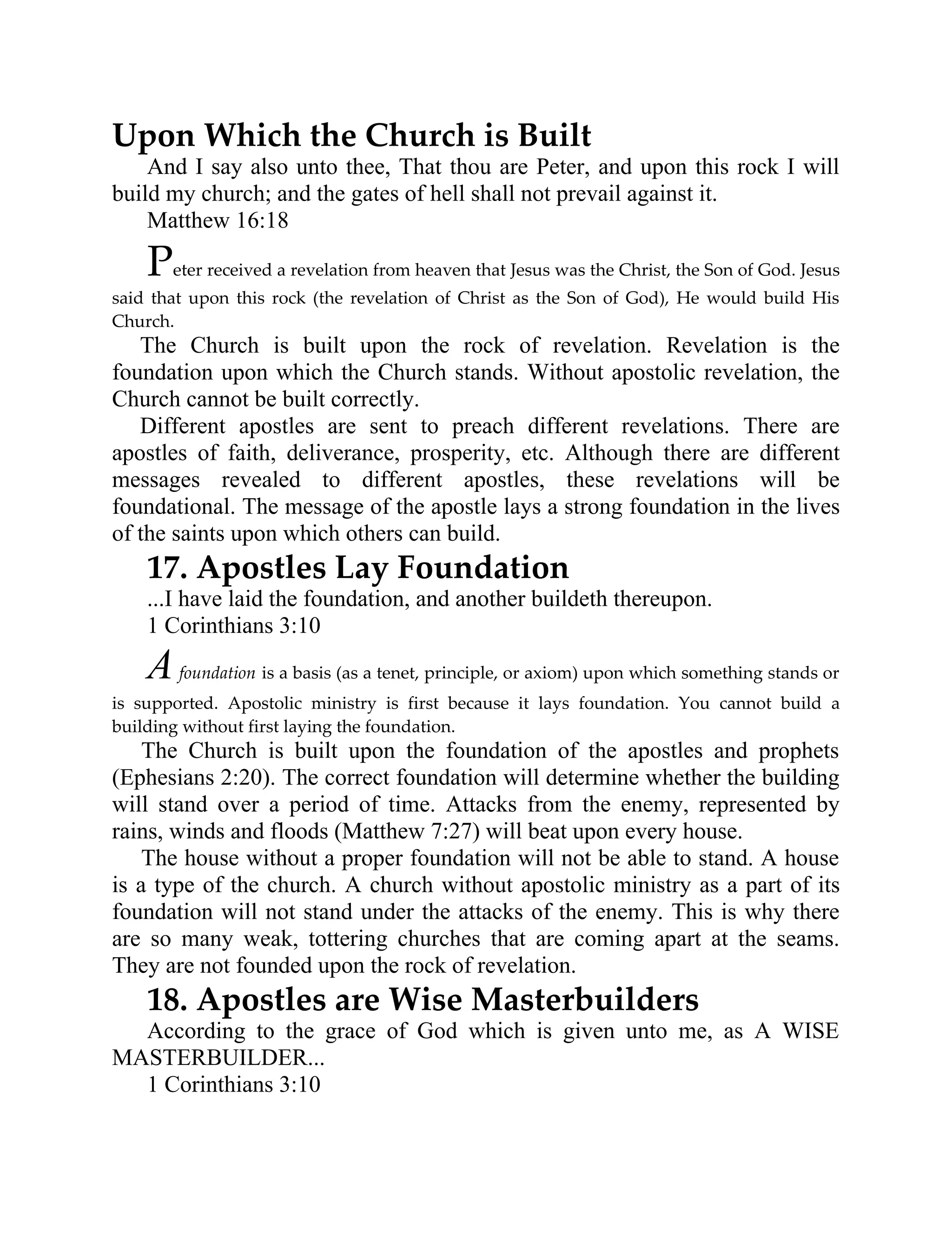 50 truths concerning apostolic ministry john eckhardt | PDF