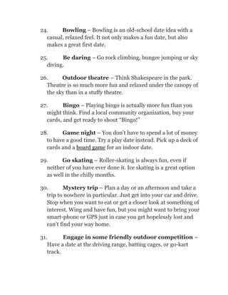 50 unique date ideas | PDF