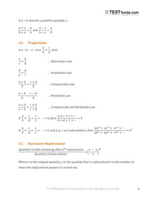 50 useful quant formula | PDF