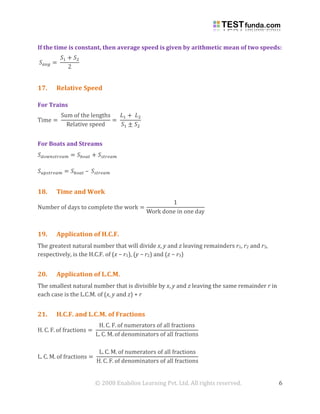 50 useful quant formula | PDF