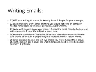 50 ways to improve Business English | PPTX