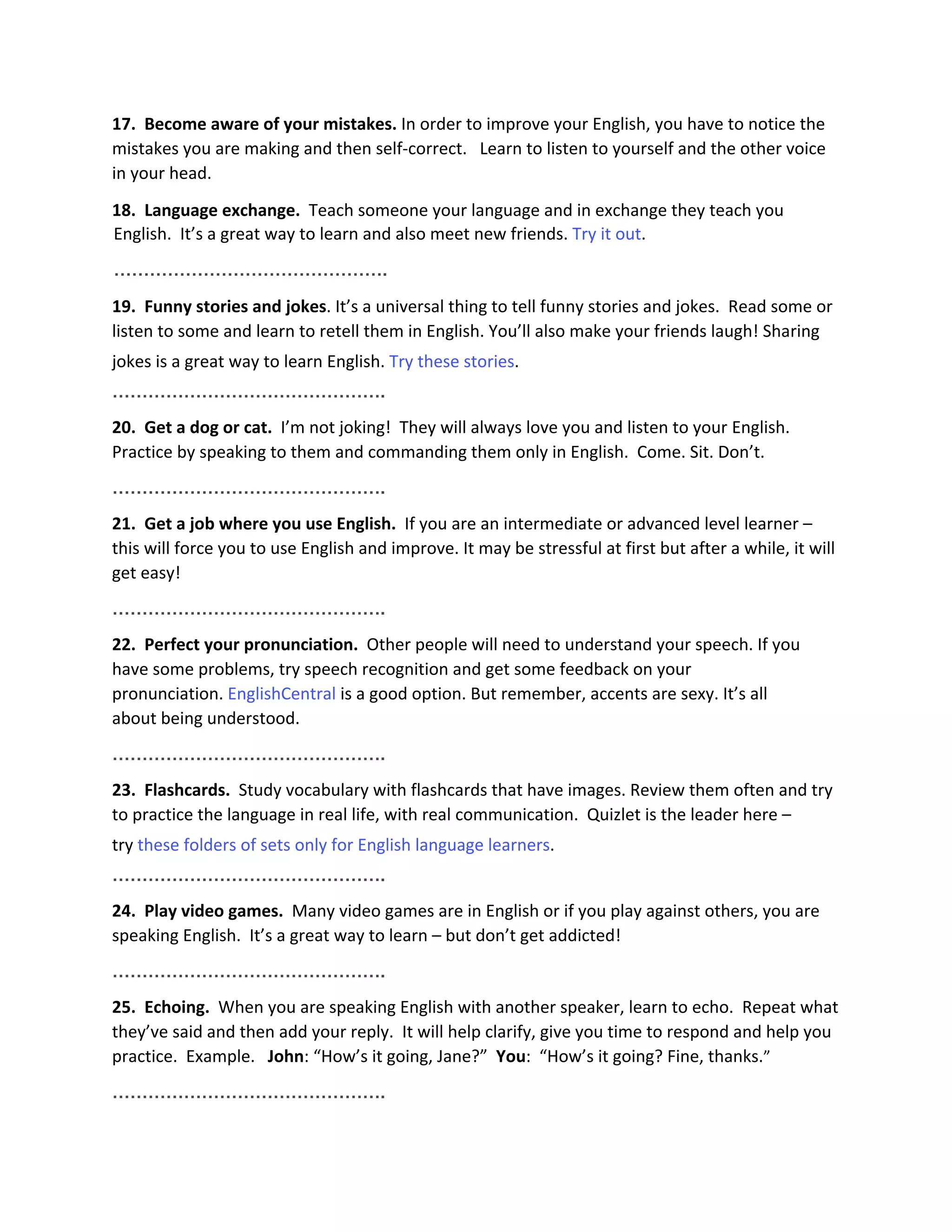 50 ways to learn English (without a teacher) | PDF