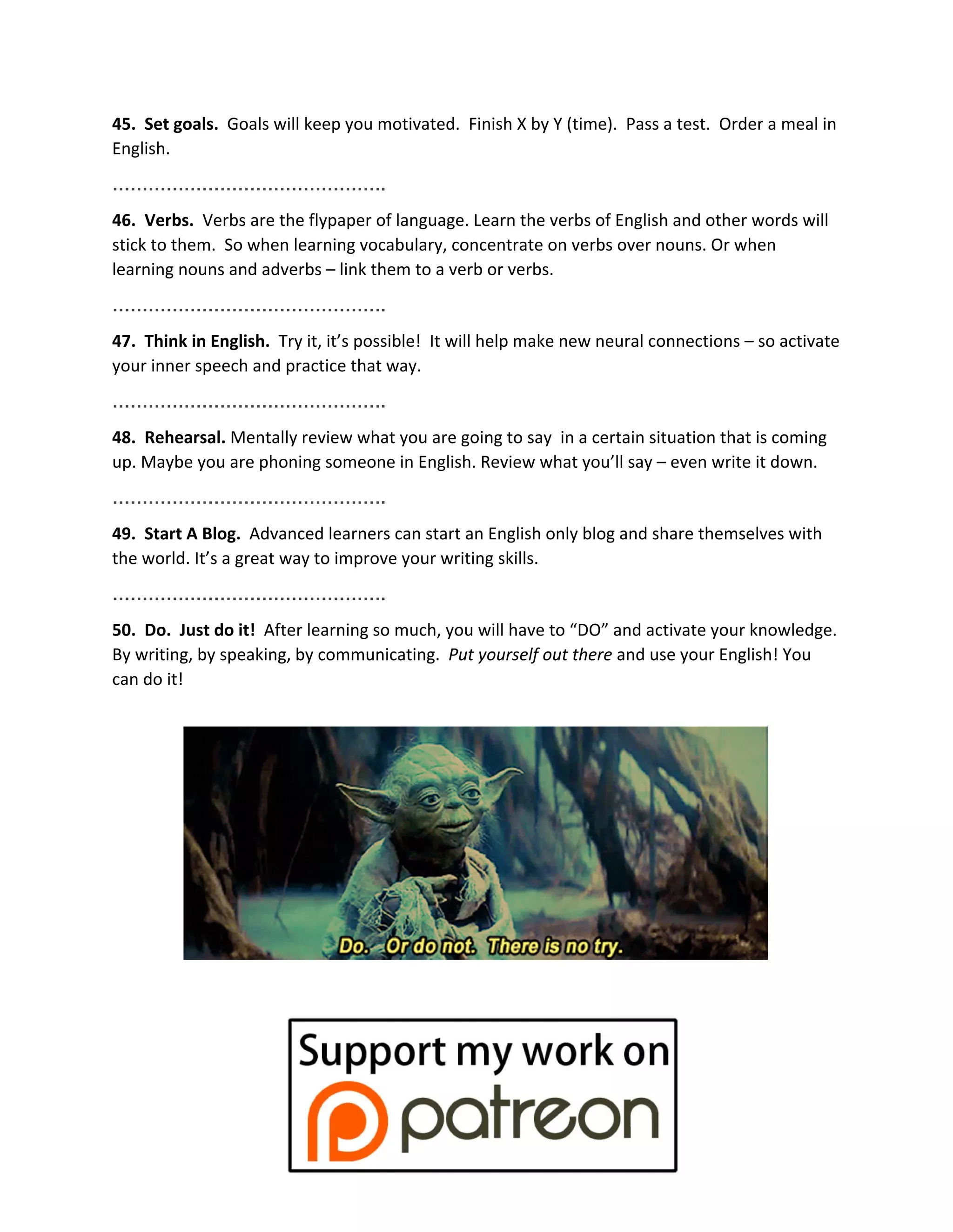 50 ways to learn English (without a teacher) | PDF