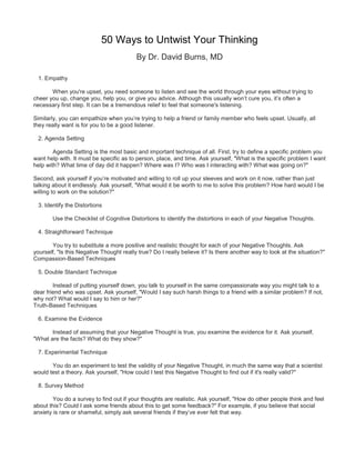 50 ways to untwist your thinking | PDF