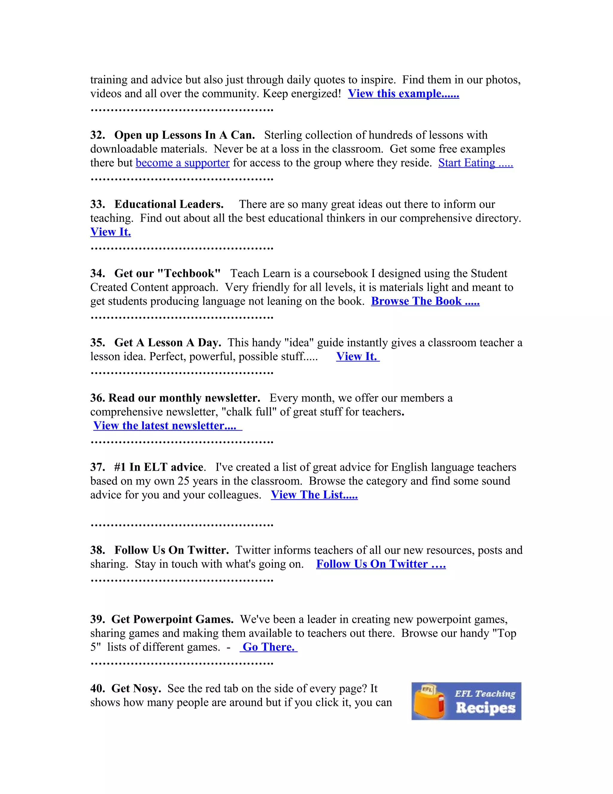 50 ways to use efl classroom 2.0 | PDF