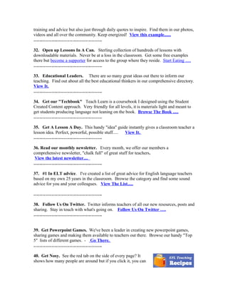 50 ways to use efl classroom 2.0 | PDF