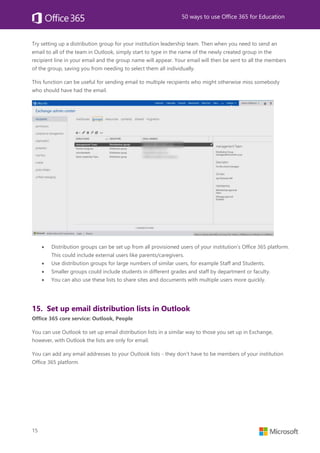 50 Ways to Use Office 365 for Education | PDF
