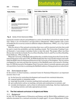 50 Years Of Statistics Teaching In English Schools Some Milestones | PDF