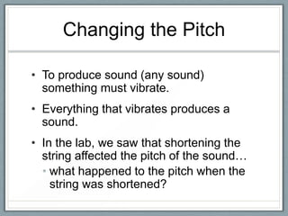 Effect of Tension, Length of String on Frequency | PPTX