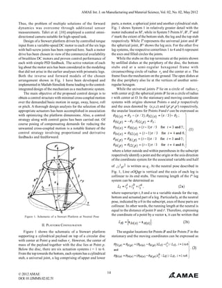 Control-Integrated Design by Theoretical Simulation for a Torque-Actuated 6-SBU Stewart Platform ...