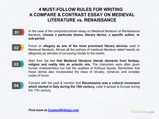 COMPLETE GUIDE ON WRITING A COMPARE & CONTRAST ESSAY ON MEDIEVAL ...