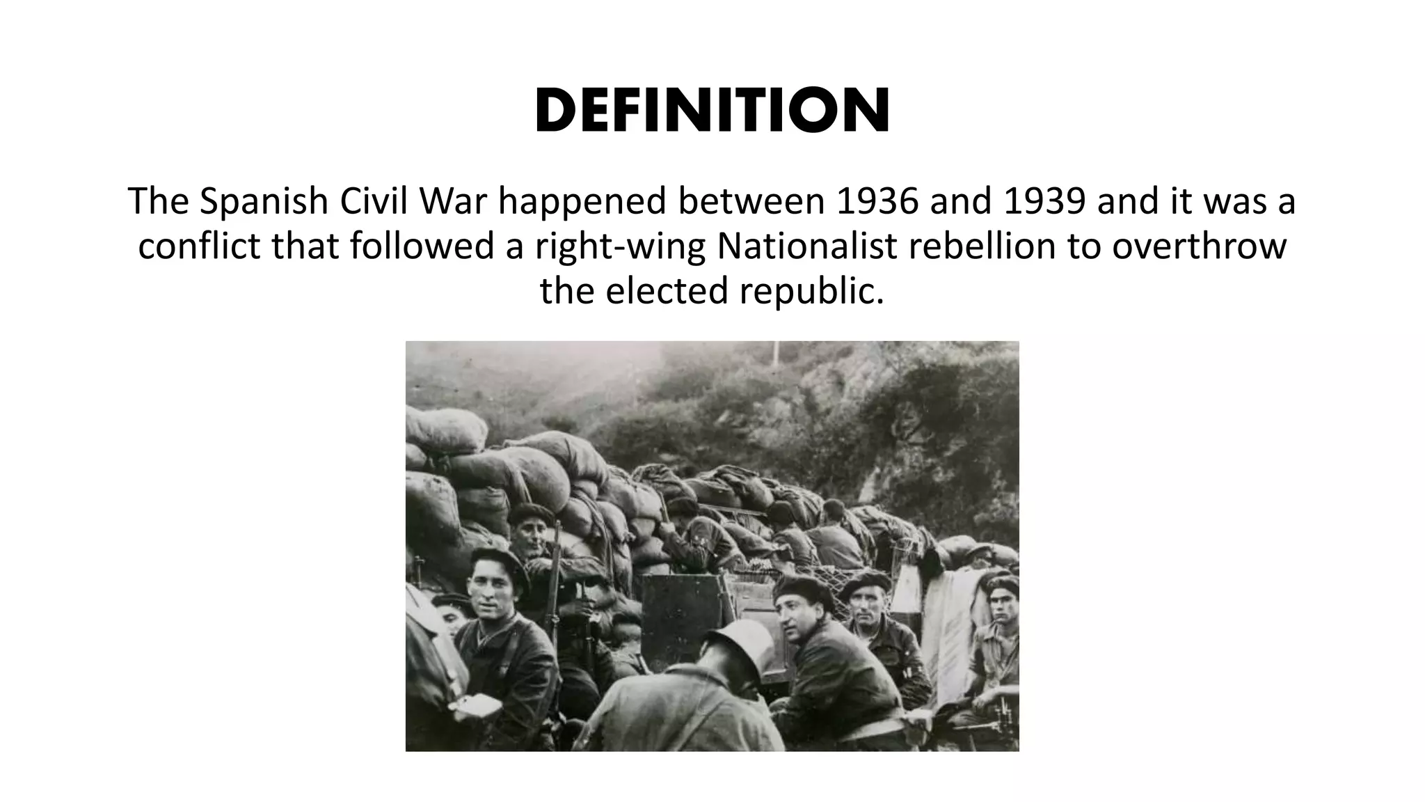 REVISION IGCSE CAMBRIDGE HISTORY: SPANISH CIVIL WAR | PPTX
