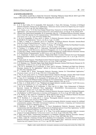 Higher order mode dielectric resonator antenna excited using microstrip ...