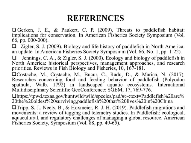Introduction to Paddle Fish and its meristic characters | PPTX