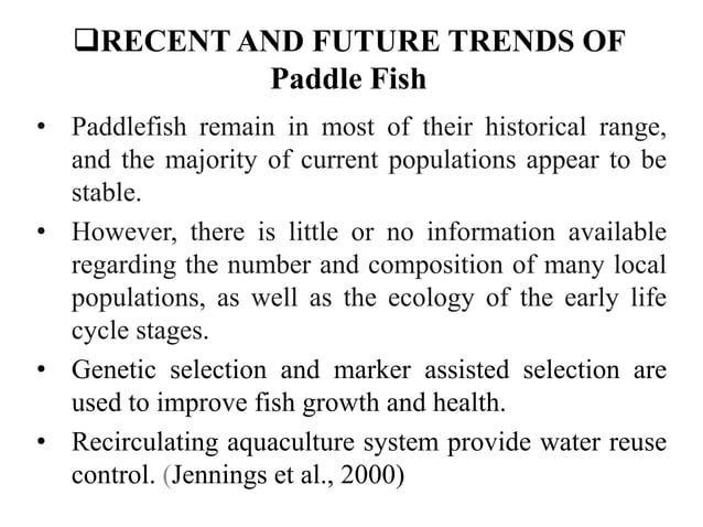 Introduction to Paddle Fish and its meristic characters | PPTX