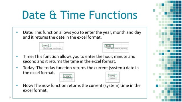 Using Excel Functions | PPTX | Business Accounting & Finance | Business