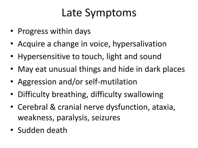 Clinical picture of Rabies | PPT