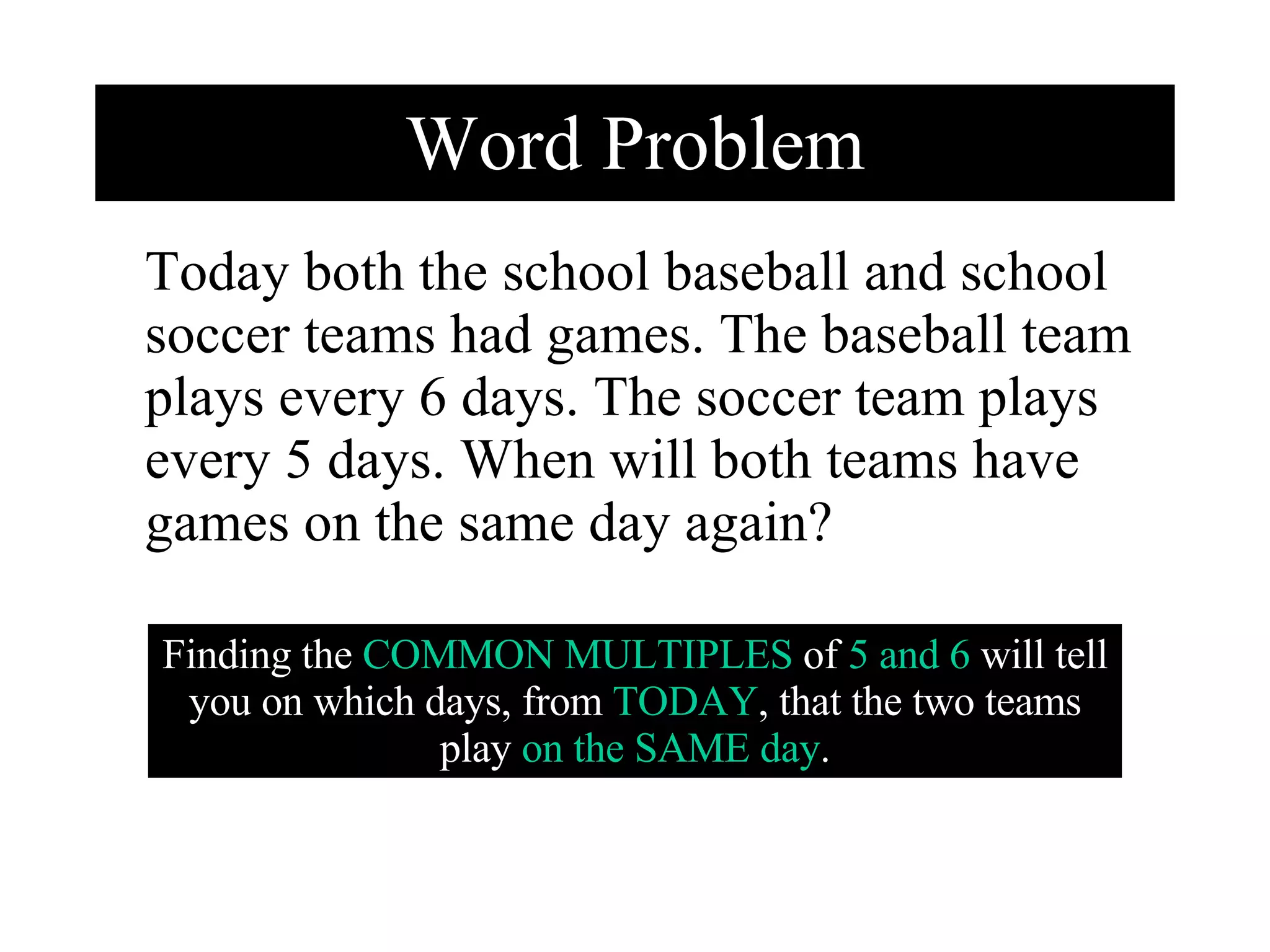 November 4th on LCM, Ordering/Comparing Fractions | PPT