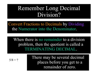 November 4th on LCM, Ordering/Comparing Fractions | PPT