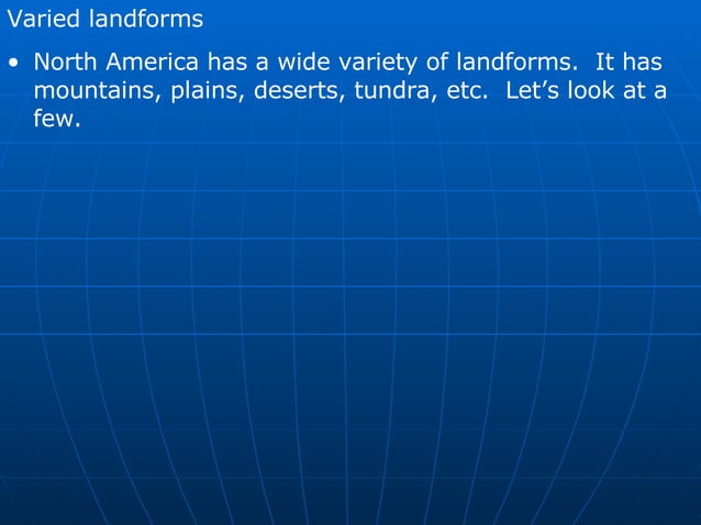 5.1 - North American Landforms and Resources | PPT | North America ...