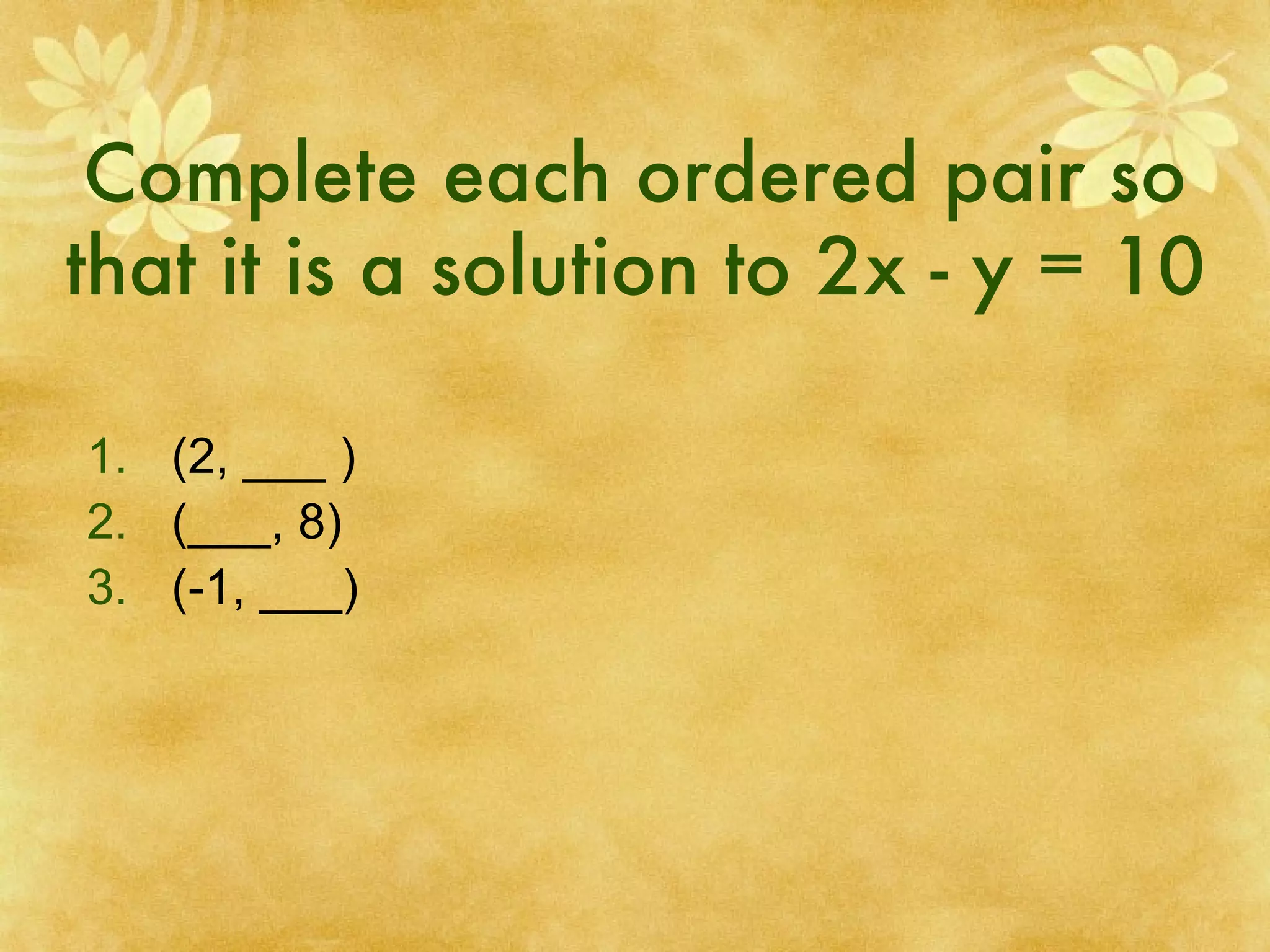 5.1 Linear Functions And Graphs | PPT
