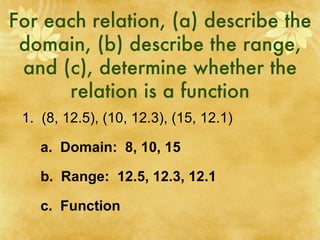 5.1 Linear Functions And Graphs | PPT
