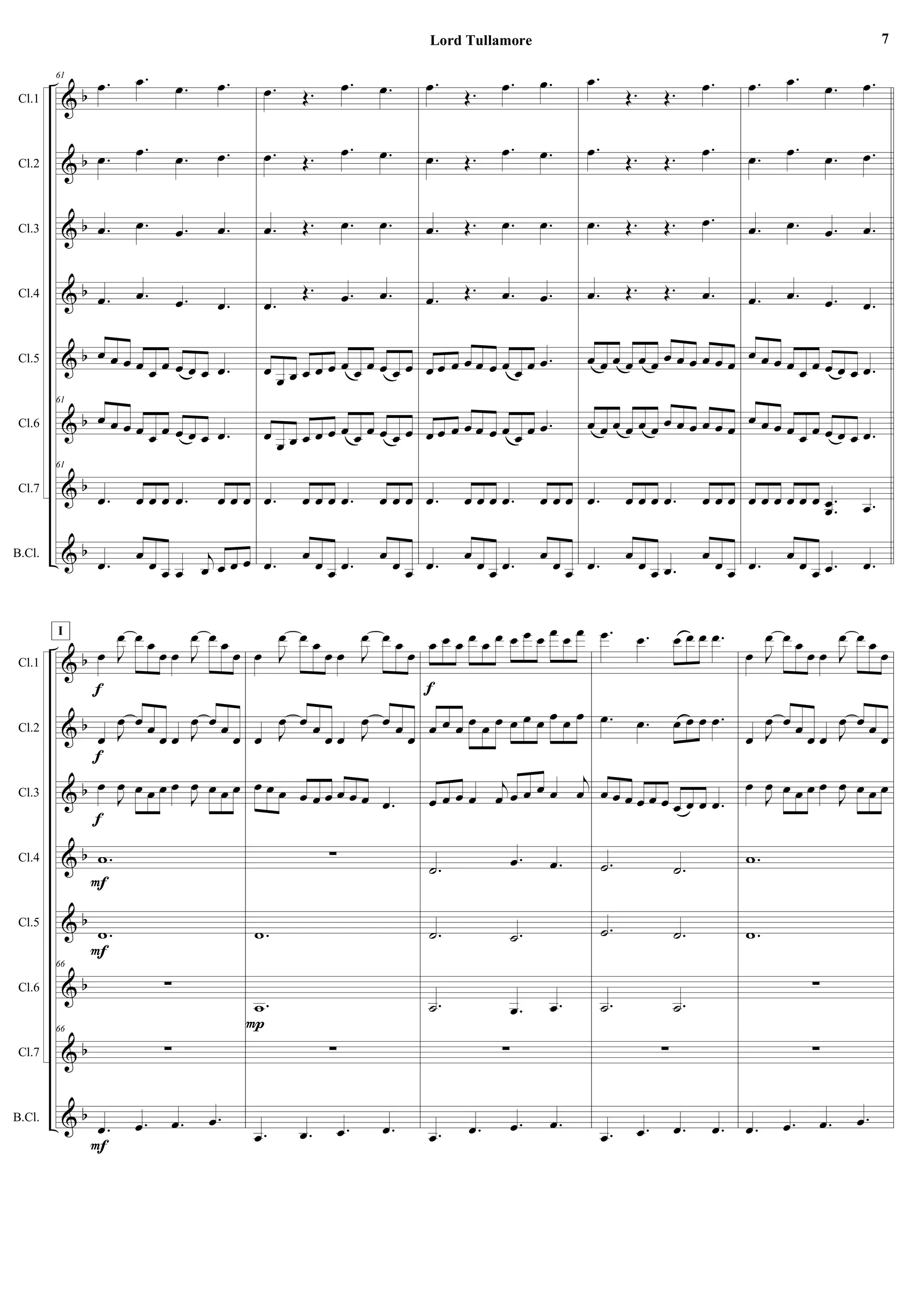 Lord Tullamore - Carl Wittrock - Set of Clarinets | PDF