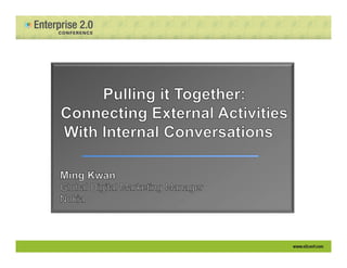 Pulling It Together: Connecting External Activities With Internal Conversations | PDF | Business ...
