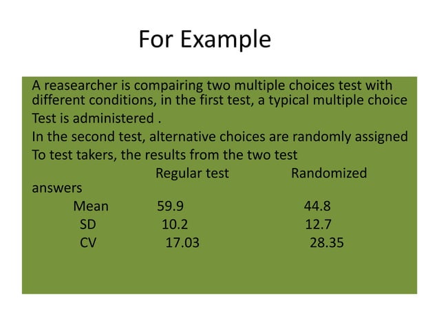 Coefficient Of Variation Pptx
