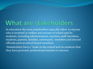 Reporting to Stakeholders | PPTX