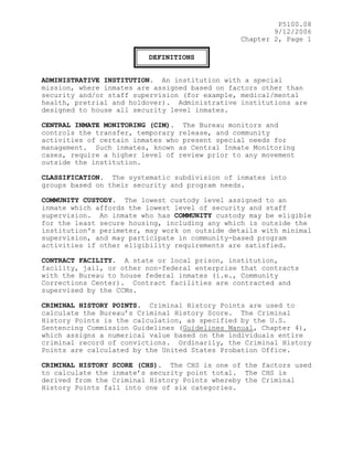 Designation Process in the BOP | PDF