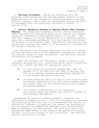 Designation Process in the BOP | PDF