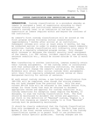 Designation Process in the BOP | PDF