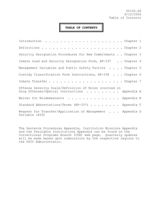 Designation Process in the BOP | PDF