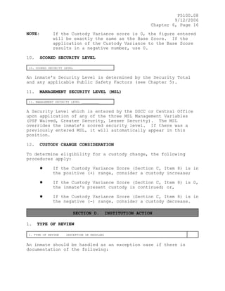 Designation Process in the BOP | PDF