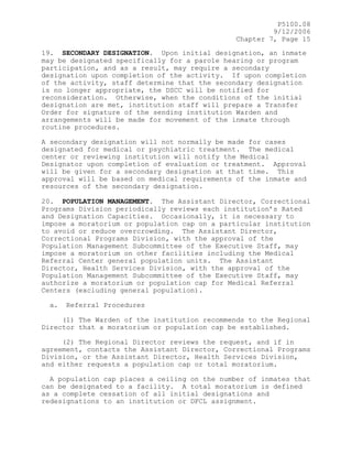 Designation Process in the BOP | PDF