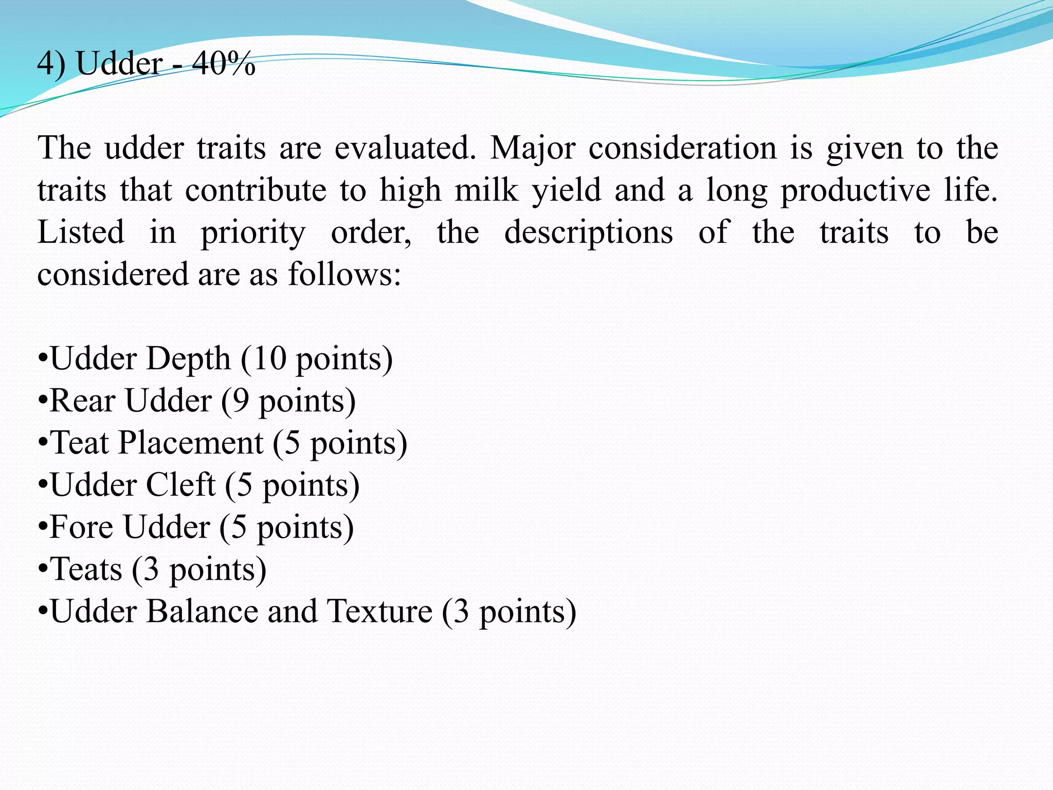Phenotypic Selection of Dairy Cattle | PPTX