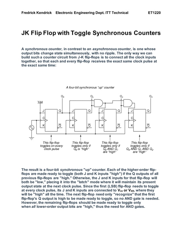 JK FLIPFLOP WITH TOGGLE | PDF