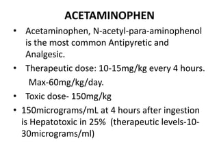 COMMON DRUG AND PLANT POISIONING | PPTX