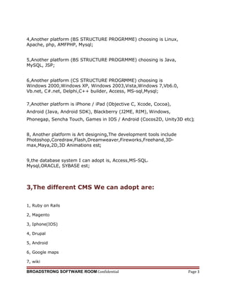 BroadStrong Software Room Profile | PDF