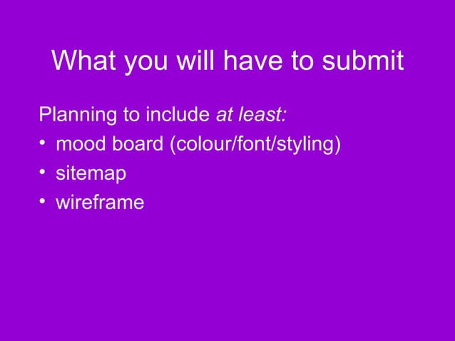 5 1 09 Requirements For Website Assignment | PPT