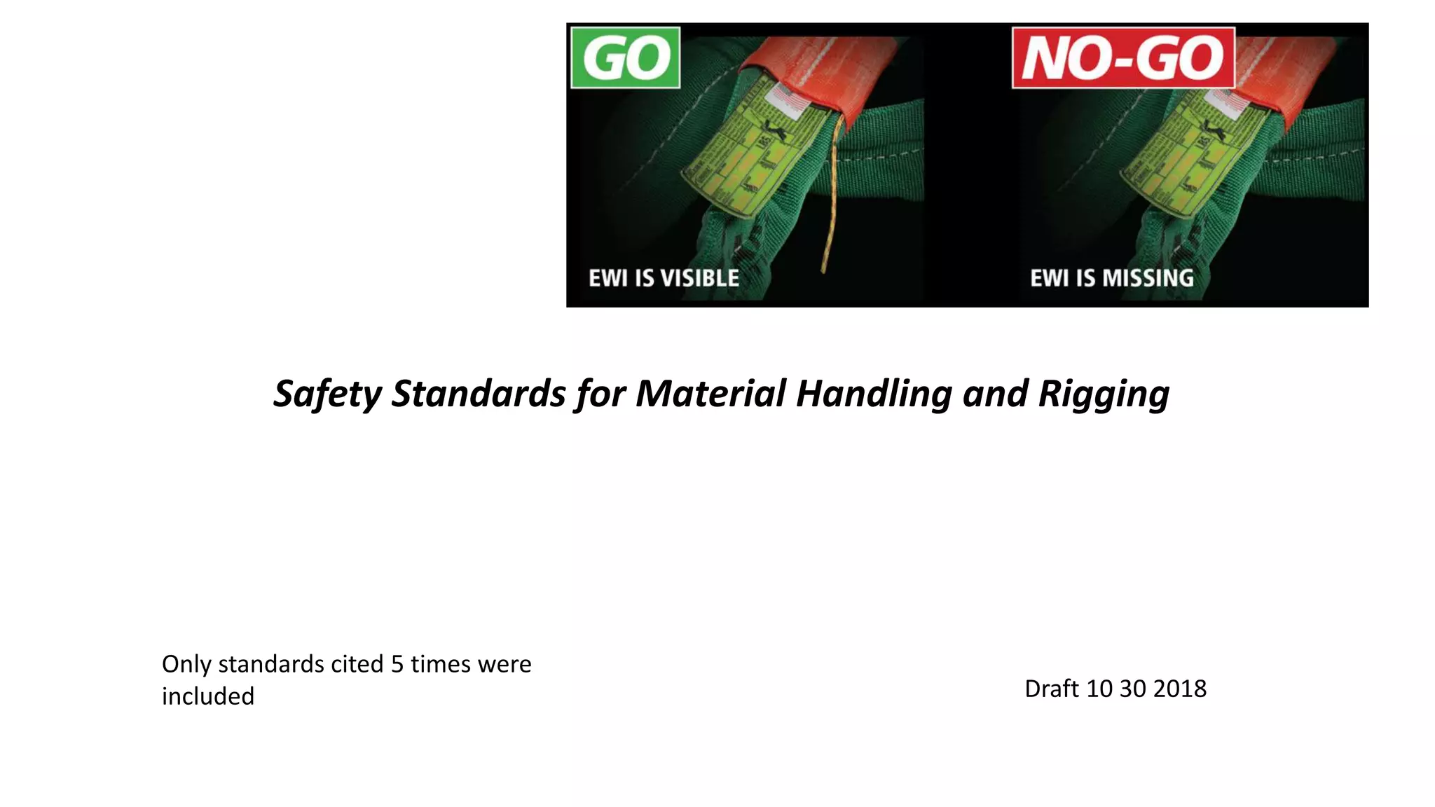 510 material handling rigging 2018 | PPTX