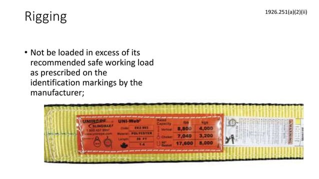 510 material handling rigging 2018 | PPTX