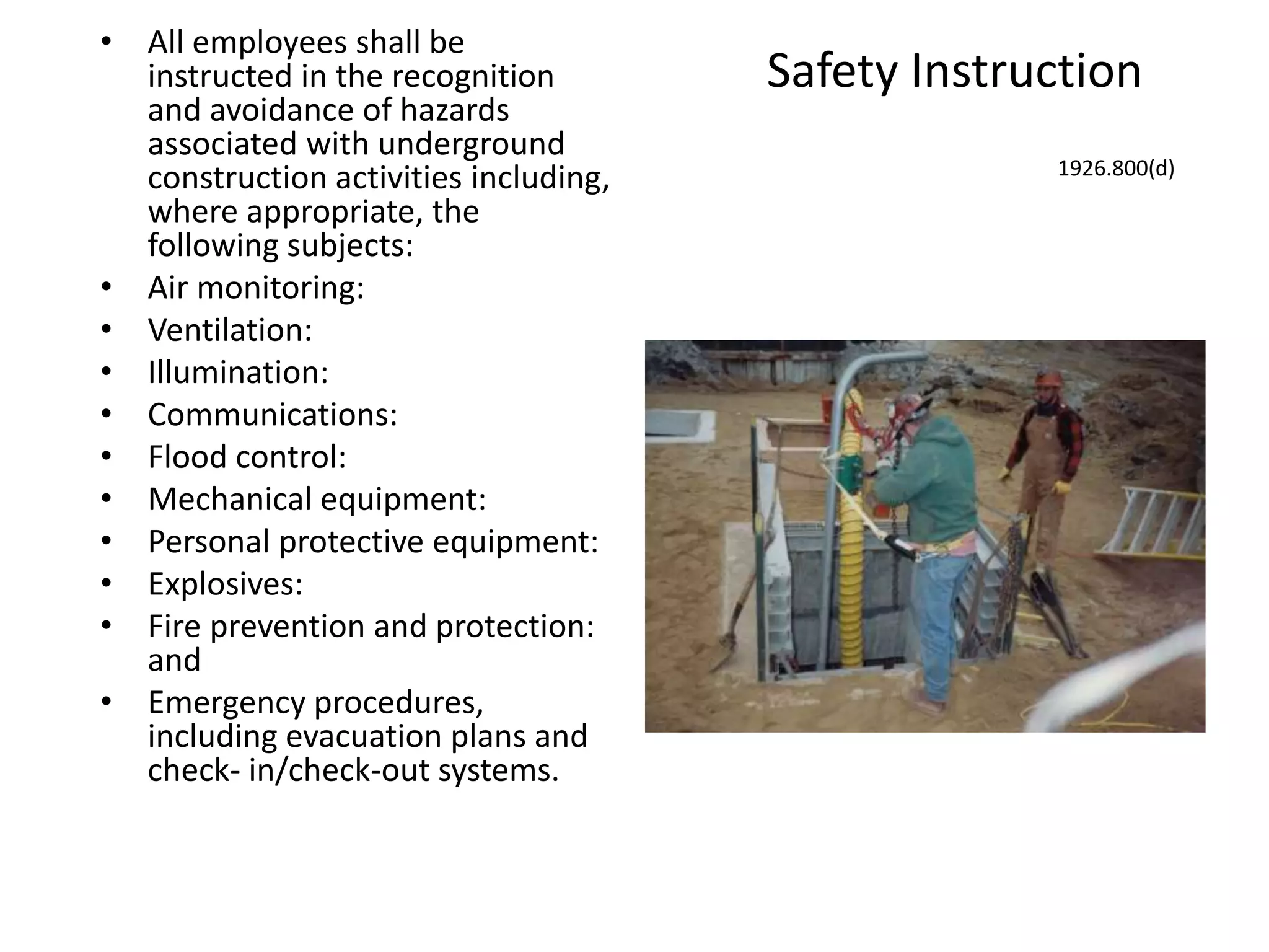 510 tunneling safety 2016 | PPTX