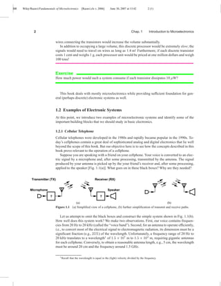 Fundamentals Of Microelectronics B Razavi | PDF